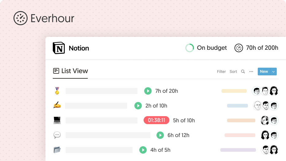 Notion Time Tracking By Everhour Try For FREE