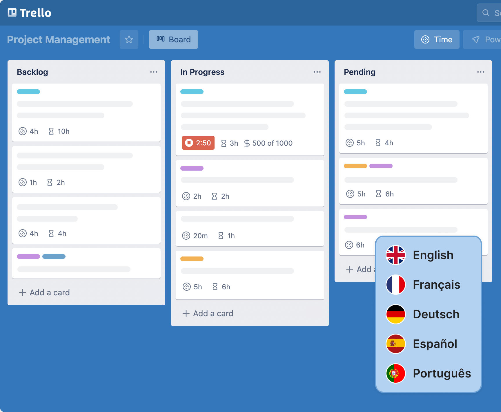 Time Tracking Power-Up by Everhour Power-Up | Trello
